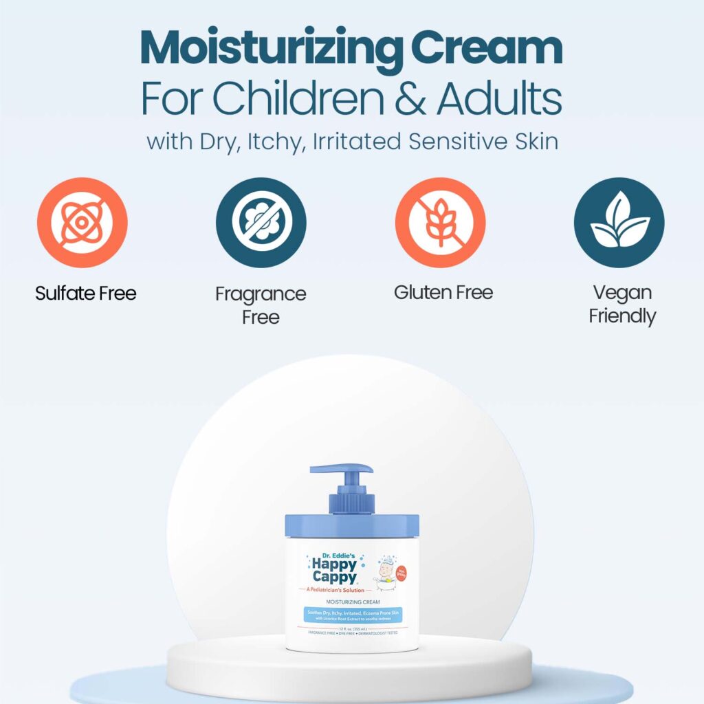 3 Pump Jars Moisturizing Cream for Eczema Skin | Happy Cappy